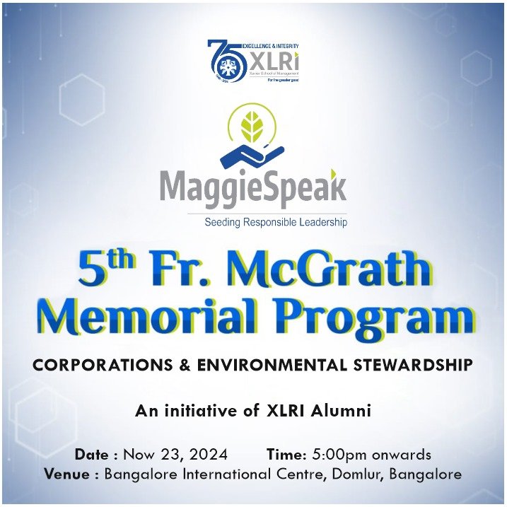 5th Fr. McGrath Memorial Program - Bangalore International Centre