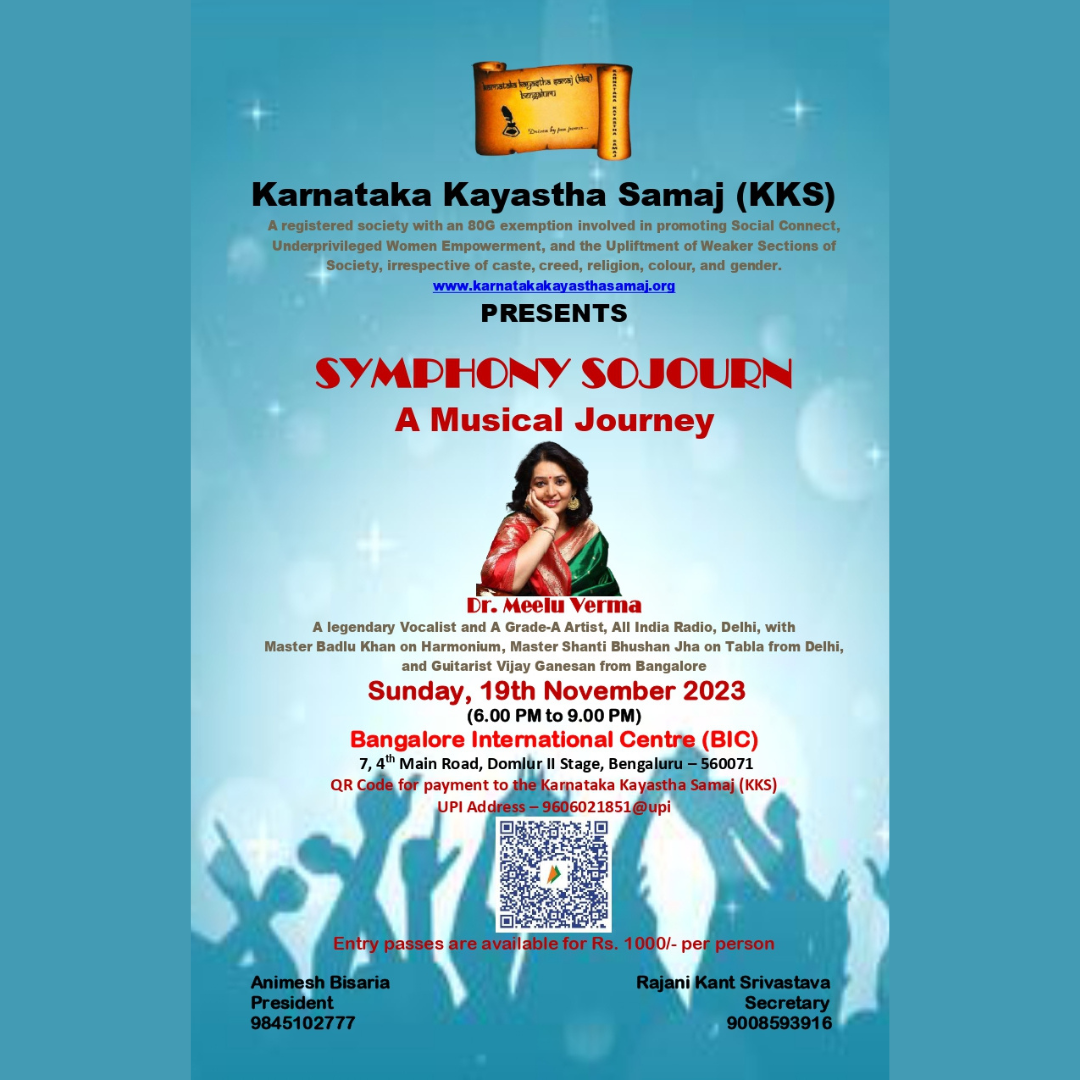 Symphony Sojourn - A Musical Journey by Dr Meelu Verma - Bangalore ...